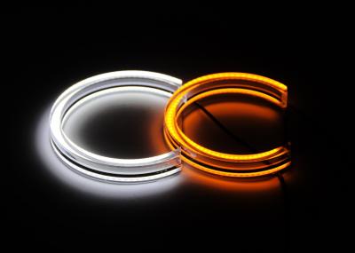 China Retrofit LED Angel Eyes Acrylic C Shape Halos For Bmw E53 E60 E70 for sale