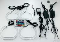 China Crystal LED Halo Rings Dual Color White Orange 12V for BMW Angel Eyes Projector for sale