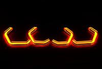 China 109mm Crystal U Shape LED RGB Angel Eyes Halo Rings for BMW E90 E91 E92 E60 F30 for sale