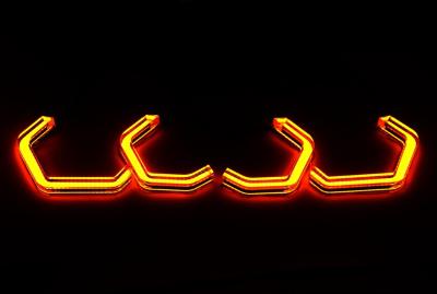 China 109mm Crystal U Shape LED RGB Angel Eyes Halo Rings for BMW E90 E91 E92 E60 F30 for sale
