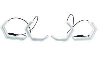 China 79mm LED Halo Ring For Headlights DRL Angel Eye White U Shape for sale