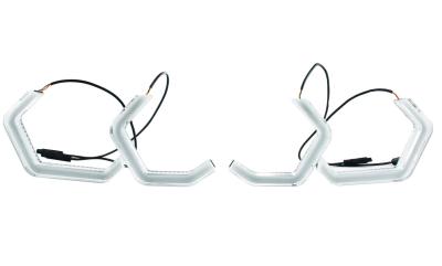 China 79mm LED Halo Ring For Headlights DRL Angel Eye White U Shape for sale