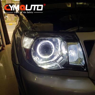 China C6 Crystal LED Projector Shrouds 2.5 Inch 3 Inch Angel Eyes for Car Headlight Retrofit 12V for sale