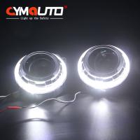 China C6 Crystal LED Projector Shrouds 2.5 Inch 3 Inch Angel Eyes for Car Headlight Retrofit 12V for sale
