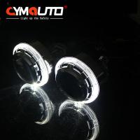 China C6 Crystal LED Projector Shrouds 2.5 Inch 3 Inch Angel Eyes for Car Headlight Retrofit 12V for sale