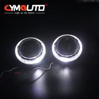 China C6 Crystal LED Projector Shrouds 2.5 Inch 3 Inch Angel Eyes for Car Headlight Retrofit 12V for sale