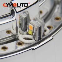 China C6 Dual Color Crystal LED Projector Shroud 3 inch 12V HID Headlamp Retrofit for Cayenne Q5 Hella for sale