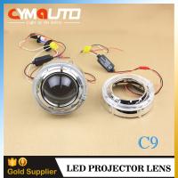 China 3.0 Inch Bi Xenon Projector Lens Shroud C9 LED DRL Angel Eyes RGB WRGB 12V for sale