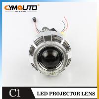 China 2.5 3 Inch C1 Crystal LED Projector Shroud with Angel Eyes for Bi Xenon Headlights 12V for sale