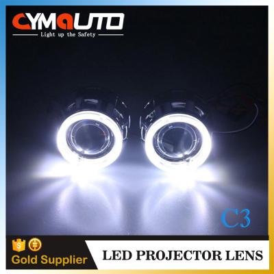 China 3.0 Inch C3 Angel Eye Projector Shrouds 12V LED Headlight Masks for Car for sale