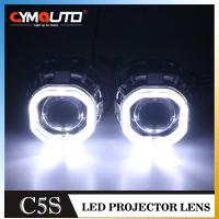 China C5S Crystal LED Headlight Shrouds RGB WRGB Bi Led Decoration Masks 2.5inch 3inch 12V for sale
