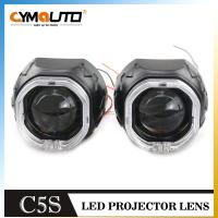 China C5S Crystal LED Headlight Shrouds RGB WRGB Bi Led Decoration Masks 2.5inch 3inch 12V for sale