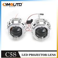 China C5S Crystal LED Headlight Shrouds RGB WRGB Bi Led Decoration Masks 2.5inch 3inch 12V for sale