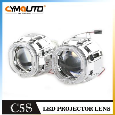 China C5S Crystal LED Headlight Shrouds RGB WRGB Bi Led Decoration Masks 2.5inch 3inch 12V for sale