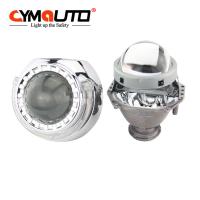 China Universal Car Headlight Shrouds Projector Lens LED Angel Eyes Shroud for sale