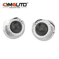China Universal Car Headlight Shrouds Projector Lens LED Angel Eyes Shroud for sale