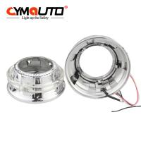 China 2.5 Inch 3 Inch C10 Black LED Headlight Shroud Angel Eyes Projector Cover Halo Ring for BMW 12V for sale