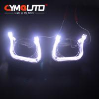 China C12 Crystal LED Shrouds 2.5 3.0 Inch Bi Xenon Projector Lens with Angel Eyes 12V for sale