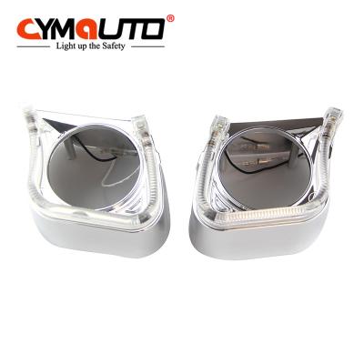 China C12 Crystal LED Shrouds 2.5 3.0 Inch Bi Xenon Projector Lens with Angel Eyes 12V for sale