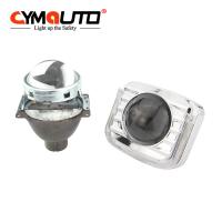 China 3 Inch HID Square Projector Shroud with Angel Eye Halo Rings 12V LED Light Guide for sale