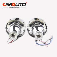 China C15 Crystal LED Shrouds 3 Inch Bi Xenon Projector Lens Masks 12V for Porsche Retrofit for sale