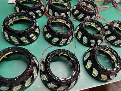 China C23 LED Projector Retrofit Shrouds 3 Inch DRL Angel Eye for Q5 Hella 5 12V for sale