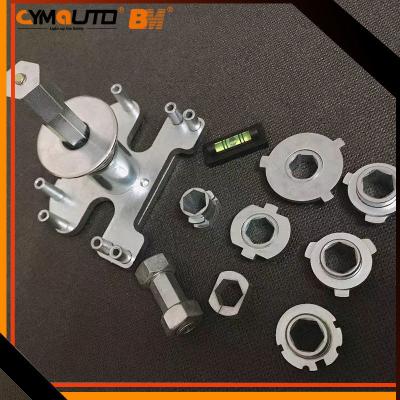 China Mounting Plate Mould Headlight Retrofit Tool for H1 H4 H7 H11 D2 9005 9006 7 Piece Set for sale