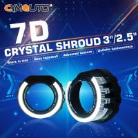 China LED Crystal Shroud 7D-1 2.5 Inch Monochrome White Fireproof Line Group 12V for sale