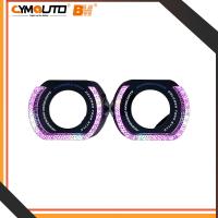 China CYMAUTO 7D-4 Crystal Light Guide Angel Eye 3 Inch WRGB Mode Universal Car LED Headlight Ring for sale