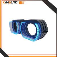 China CYMAUTO 7D-4 Crystal Light Guide Angel Eye 3 Inch WRGB Mode Universal Car LED Headlight Ring for sale