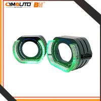 China CYMAUTO 7D-4 Crystal Light Guide Angel Eye 3 Inch WRGB Mode Universal Car LED Headlight Ring for sale
