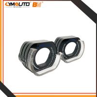 China 3 Inch 7D Angle Eyes LED Halo Ring Shroud for 2.5 Inch Projector Lens PC Cover for sale