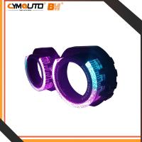 China 7D Crystal Shroud 3 Inch Angel Eyes Headlight WRGB Mode Universal Fireproof 3030 LED for sale