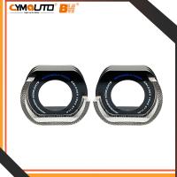 China CYMAUTO 2.5 Inch 7D Crystal Shroud Light Guide Integrated Cover WRGB Mode Angel Eye for sale
