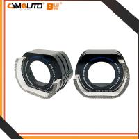 China CYMAUTO 2.5 Inch 7D Crystal Shroud Light Guide Integrated Cover WRGB Mode Angel Eye for sale