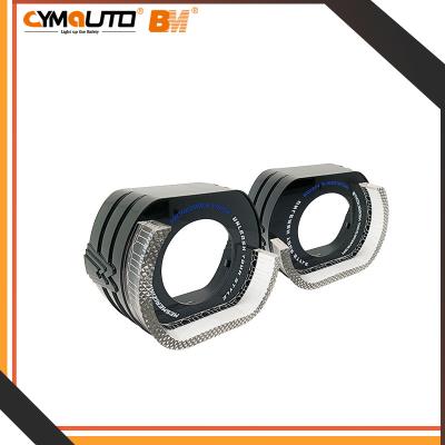 China CYMAUTO 7D Crystal Light Guide Integrated Cover WRGB 3 Inch Angel Eyes Universal for sale