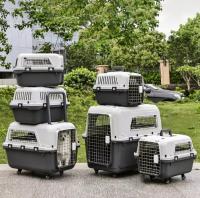 China Double Door Pet Travel Carrier with Wheels - Large Space Air Transport Box for Dogs and Cats for sale