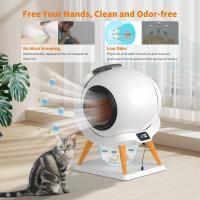 China Large Self-Cleaning Cat Litter Box with App Control - 6000 sq ft Facility, Wooden Enclosed Design for ODM for sale