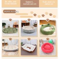 China Ultra Washable Pet Bed with Thickened Fleece Mat - 60x45cm Indoor Dog & Cat Bed with Non-Skid Bottom for sale