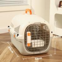 China Custom Breathable Cat Carrier Box with 4-Side Ventilation and Secure Lock for Pet Travel Transport for sale