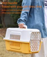 China Multifunction Pet Transport Cage with Plastic Door - 4-Side Ventilation System for Cats and Small Animals for sale