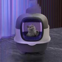 China Enclosed Cat Litter Box with Top Sifting Lid and UV Sterilization - 200-275nm Wavelength for Medium to Large Cats for sale