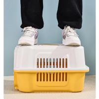 China Metal Frame Pet Carrier Box with 4-Side Ventilation - 6000 sqm Manufacturer Certified for Dogs & Cats for sale