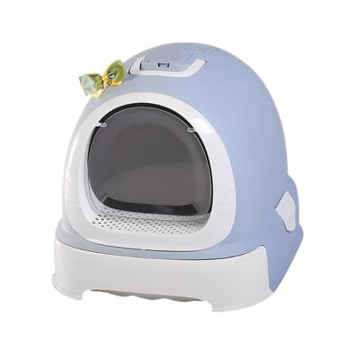 China Doraemon Design Cat Litter Box with Lid and Scooper - 6000 sq cm Facility, 15-Day Delivery for sale