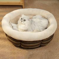 China Sustainable Linen Pet Sofa Bed - 3 Sizes Available with Non-Slip Base for Small to Medium Dogs and Cats for sale