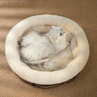 China Sustainable Linen Pet Sofa Bed - 3 Sizes Available with Non-Slip Base for Small to Medium Dogs and Cats for sale