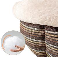 China Sustainable Linen Pet Sofa Bed - 3 Sizes Available with Non-Slip Base for Small to Medium Dogs and Cats for sale