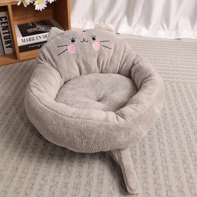China Washable Pet Bed with PV Velvet Material 6000 sq ft Facility OEM Customization for Cats and Dogs for sale