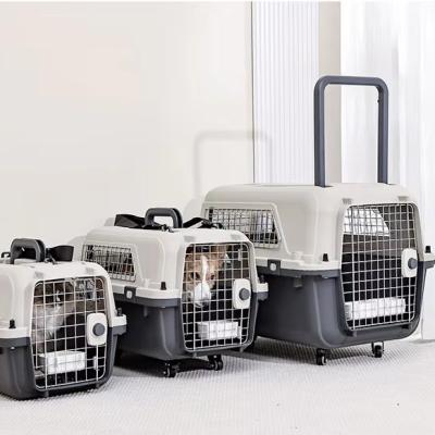 China Pet Air Transport Box for Small Dogs and Cats - Hard Surface Travel Carrier with Wheels, 6000 sqm Manufacturing Facility for sale