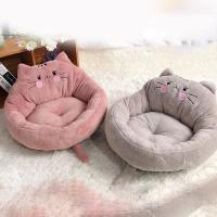 China Washable Pet Bed with PV Velvet Material 6000 sq ft Facility OEM Customization for Cats and Dogs for sale